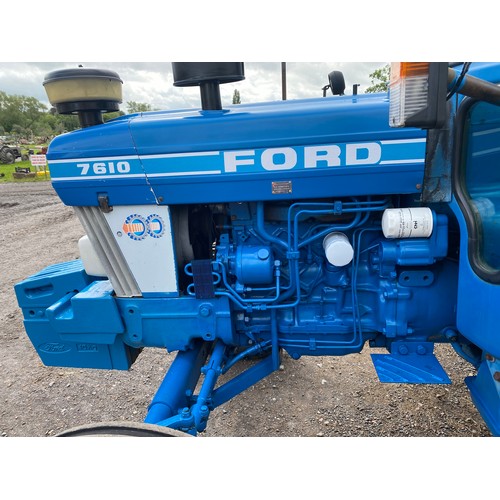 Classic Ford 7610 2wd tractor. 1984. Showing 6100hrs, light repairs and cosmetic work done, fully se