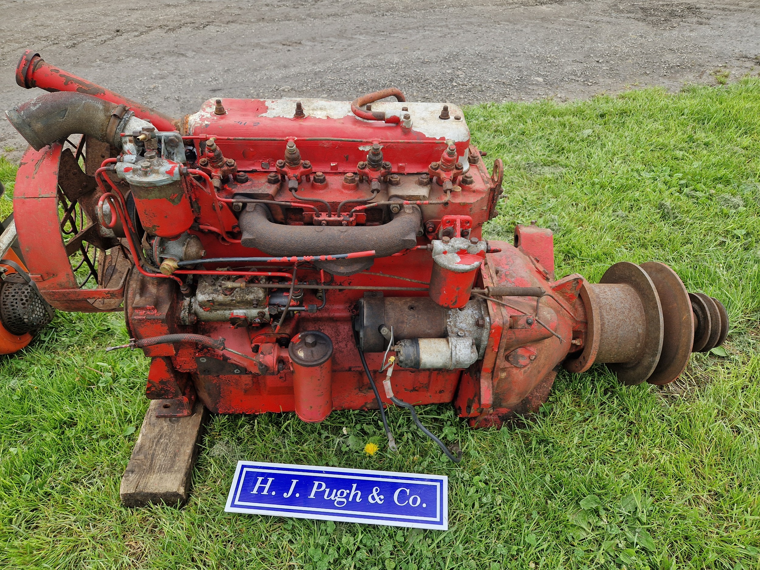 Perkins D270 4 cylinder diesel engine. Good starter and runner. Ex ...