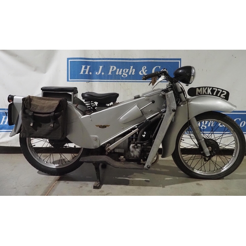 Velocette LE 150 motorcycle 149cc. 1950. Frame No. 5078 Engine No. 5122 ...