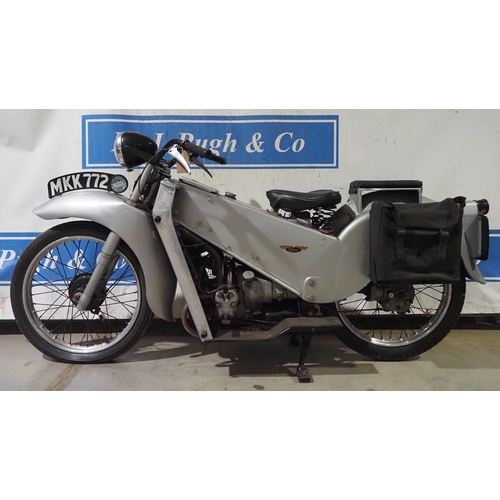 Velocette LE 150 motorcycle 149cc. 1950. Frame No. 5078 Engine No. 5122 ...