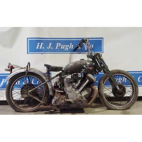 Panther Model 100 motorcycle project. Frame Number 18046 Engine turns over with compression. No docs