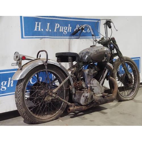 Panther Model 100 motorcycle project. Frame Number 18046 Engine turns over with compression. No docs