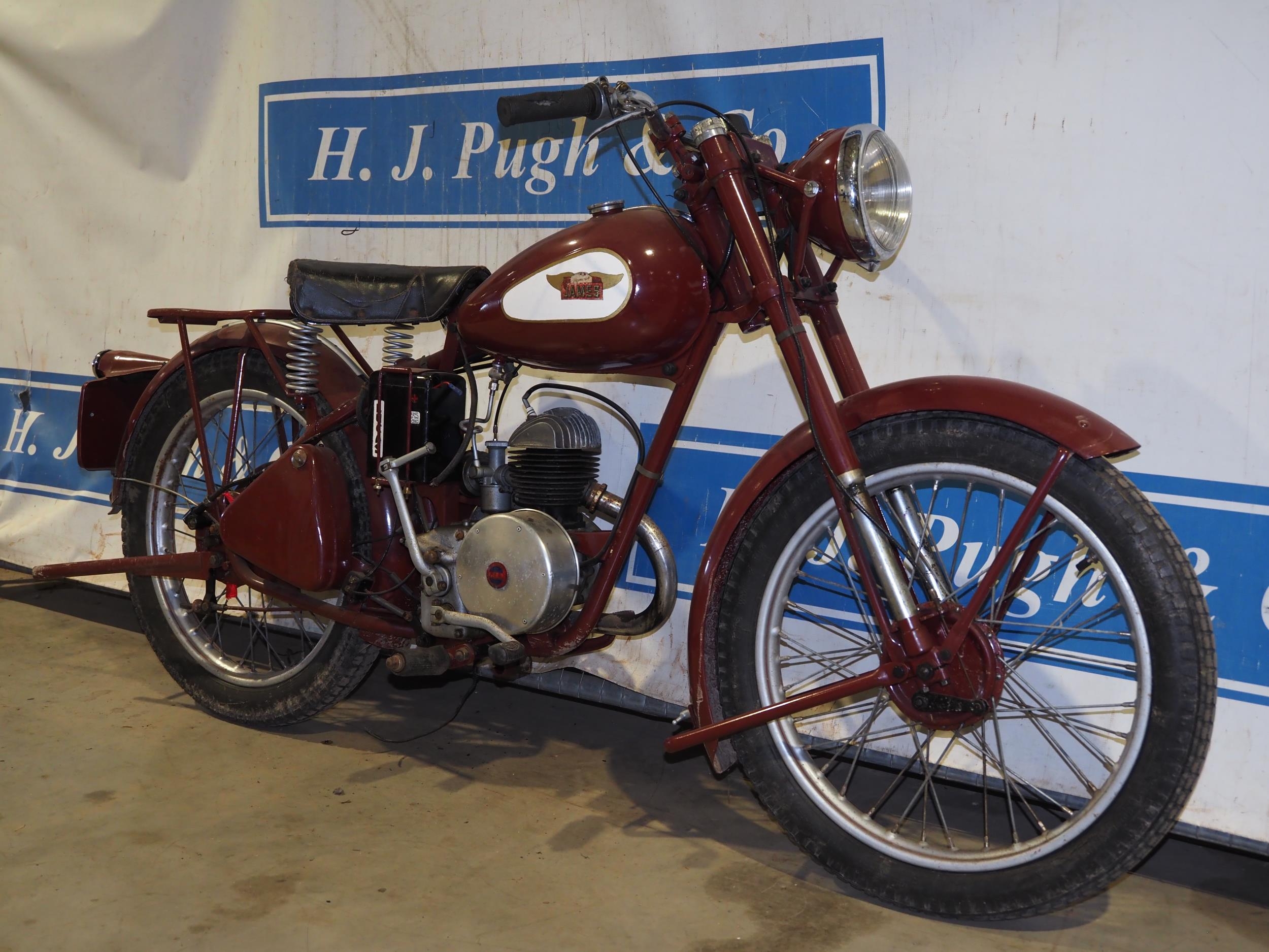 James Captain motorcycle project. 125cc. Frame number DO1241 Engine ...