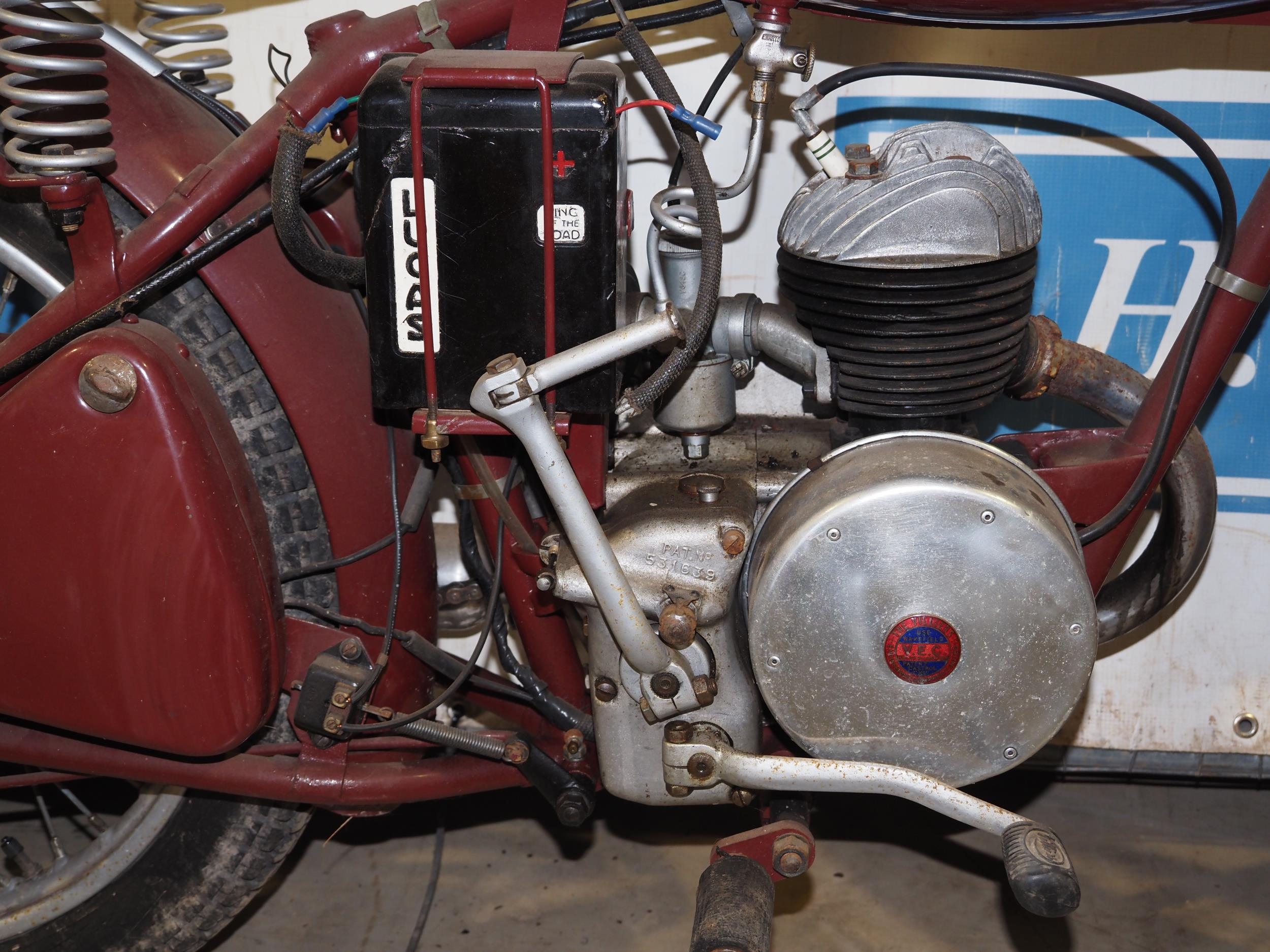 James Captain motorcycle project. 125cc. Frame number DO1241 Engine ...
