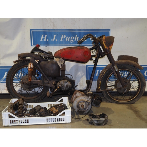 Ariel NH350 ohv motorcycle project. 1956 Frame number PR3148 Engine ...