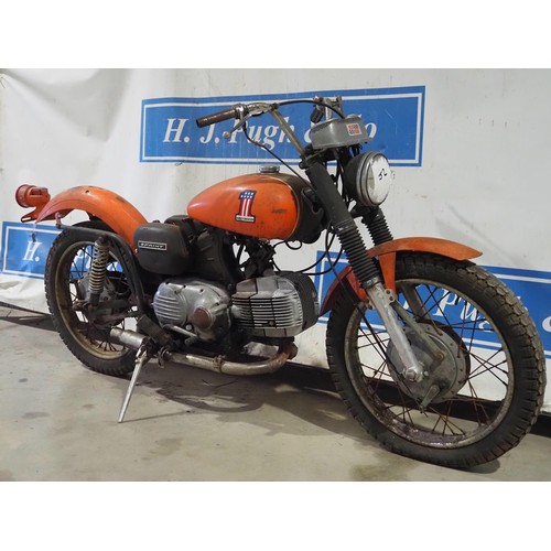 Aermacchi Harley Davidson Sprint motorcycle project. 246cc. Frame ...