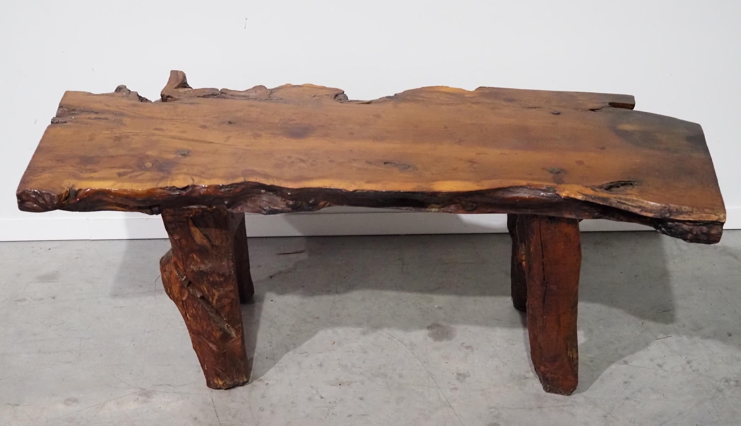 Low wood table H16" x W38" x D13"