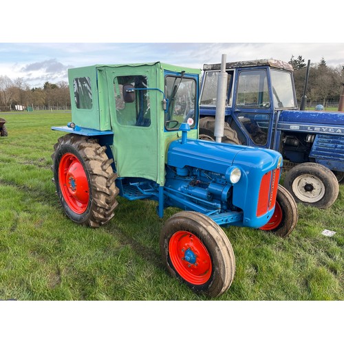 Fordson Dexta tractor with canvas cab.1959. Older restoration. Very ...