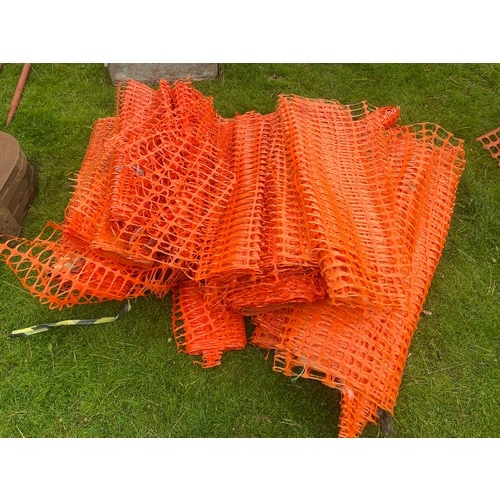 Plastic rolls of pedestrian netting