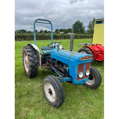 Fordson Super Dexta tractor. Runs and drives. Key in office
