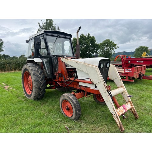 David Brown 1212 with loader. Runs and drives. Lights etc. all working