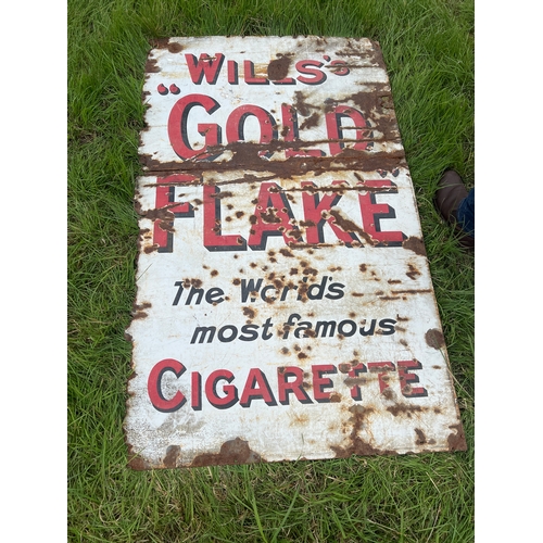 Enamel sign - Good flake 5x3ft