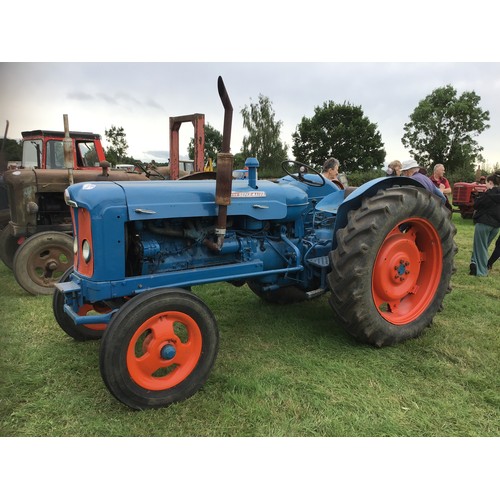 Fordson Super Major tractor. 365 Cargo engine. Runs and drives. Reg UBW ...