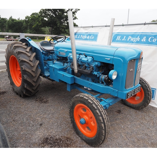 Fordson Major tractor. Runs and drives V8 Perkins engine. V5. Reg SFE ...