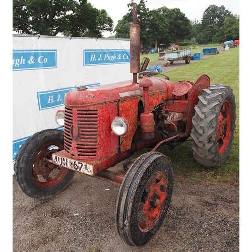 David Brown 25D tractor, 1956. Original, dry stored condition. Runs and drives. Reg. MUN 672. V5 in