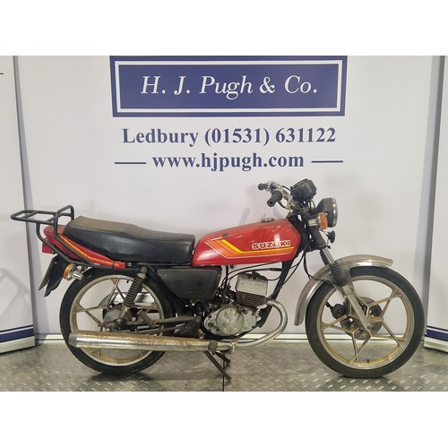 Suzuki ZR 50 barn find project. 50cc Frame No. ZR50N 513648 Engine No ...
