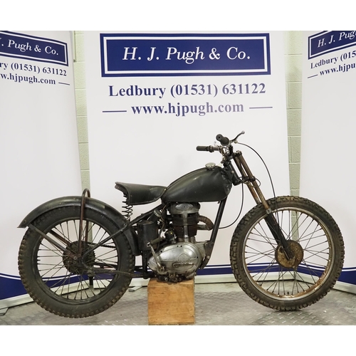 BSA D1 motorcycle project. Fitted with a BSA C15 engine. Engine turns ...