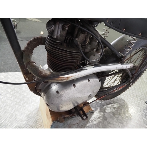BSA D1 motorcycle project. Fitted with a BSA C15 engine. Engine turns ...