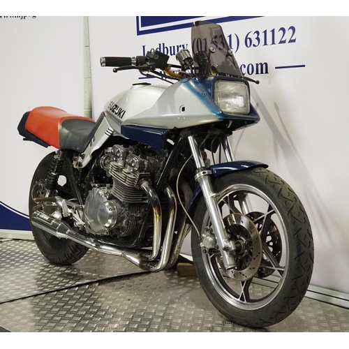 Suzuki Katana motorcycle. Fitted with Katana 7-11 engine, GX750 frame ...