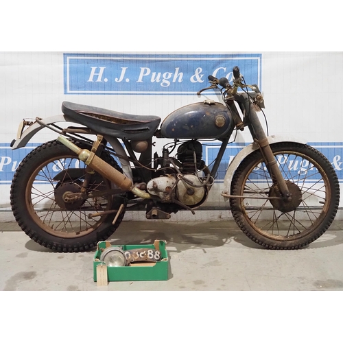 James Commando trials motorcycle project. 1956/7. 200cc Frame No ...