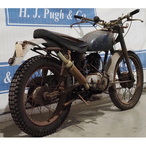 James Commando trials motorcycle project. 1956/7. 200cc Frame No ...