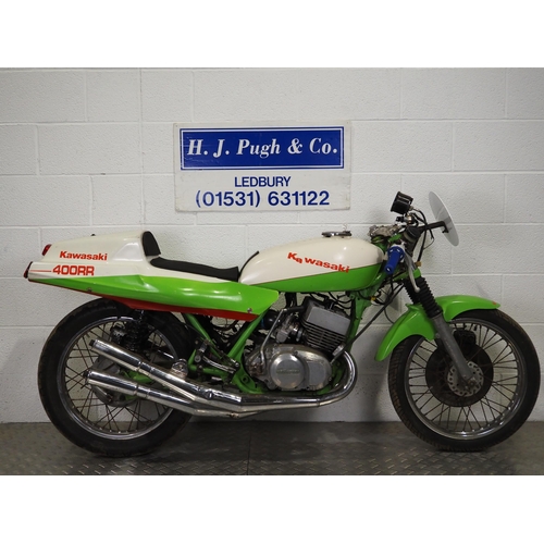 Kawasaki KH400 motorcycle. 1977. 399cc Frame No. KH250B-011288 Engine ...
