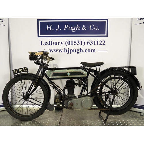 Triumph Model H motorcycle. 1921. 3.5HP Frame No. 303566 Runs and rides ...