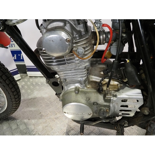 Honda XL175 motorcycle. 1978. 173cc Frame No. XL175-4204481 Engine No ...