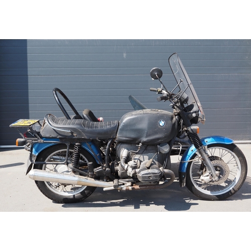 BMW R100/7 sidecar outfit. 1979. 980cc Part of a deceased estate ...