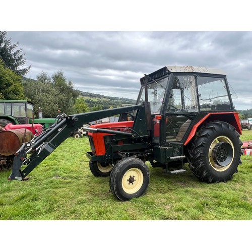 Zetor 5211 tractor and loader. Runs well. New tyres. 7634 hours showing ...