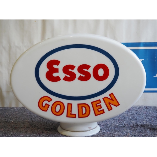 Esso Golden petrol pump globe, super colour, great condition, dated 1959
