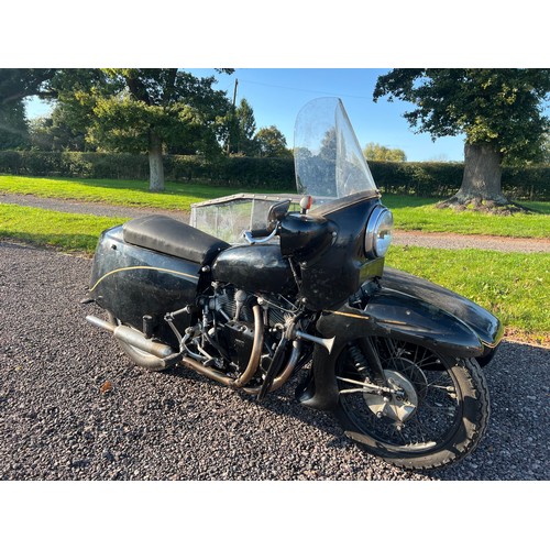 Vincent Series C Black Shadow motorcycle. 1953. 998cc. Frame No ...
