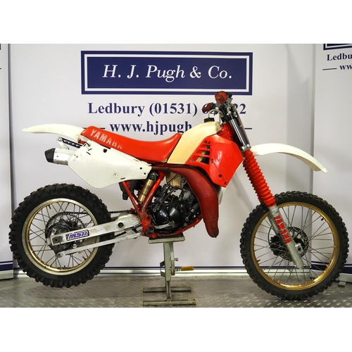 Yamaha YZ125 motocross bike. 1986. Frame No. JYA1LX0070A001103 Engine ...