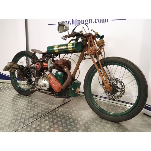 BSA M21 custom motorcycle. 1956. 600cc Frame No. BM20S3293(Doesn't ...
