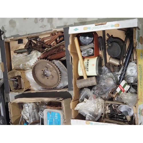 Early AJS flat tank motorcycle project. Engine No. 5977 Old V5.