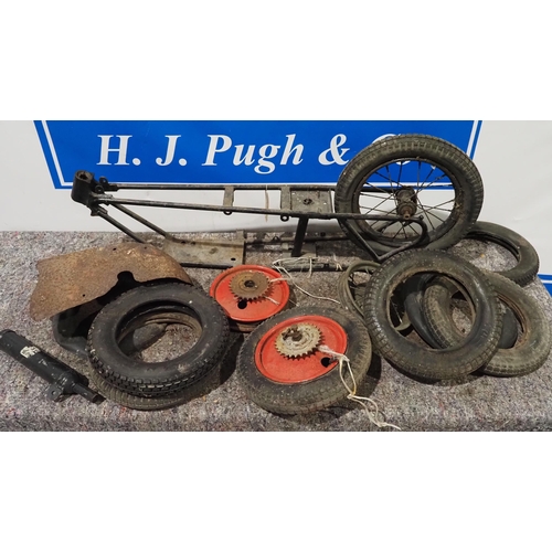 Brockhouse Corgi frame wheels and other parts