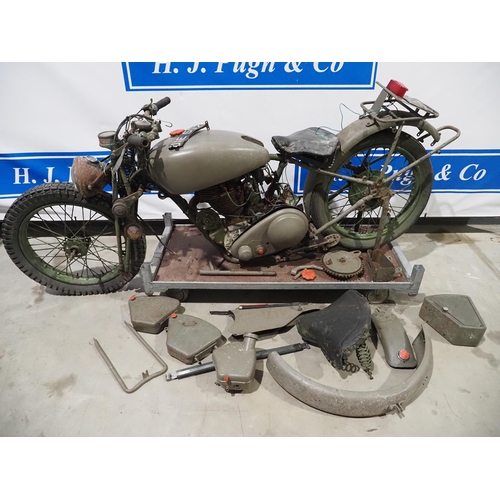 Matchless Ex-WD motorcycle project. 1939. 350cc Frame No. 12451 Engine ...