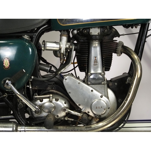 BSA B31 motorcycle. 1958. 400cc Frame No. FB313123 Engine No. GB3123656 ...