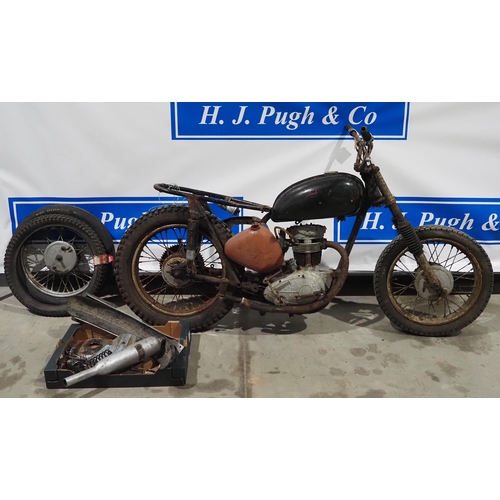 BSA C15 trials bike project. 1964. 250cc Frame No. C15 45842 Engine No. C15 11910 Reg. EGF 218B. V5