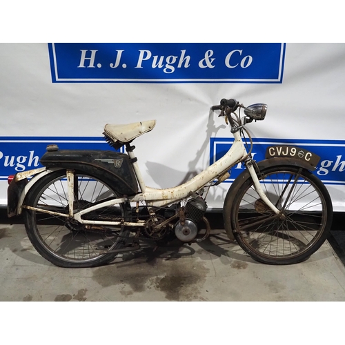 Raleigh Runabout autocycle project. 1965 Engine turns over. Has been ...
