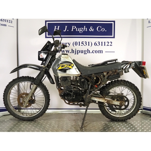 Suzuki DR125 motorcycle project. Reg. W587 XFM. No Docs. No Key. V5