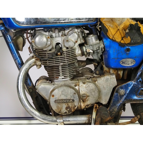 Honda K1 CB450 motorcycle project. 1968. 450cc Engine turns over ...