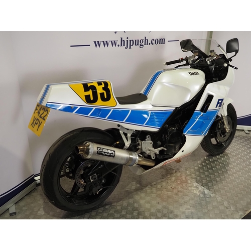 Yamaha FZ 750 motorcycle. 1989. 749cc. Fitted with Yamaha R1 rear ...