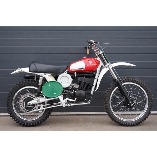 Husqvarna CR250 mag motocross bike. 1974. Engine No. 2033 0557 Runs and ...