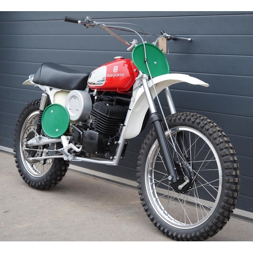 Husqvarna CR250 mag motocross bike. 1974. Engine No. 2033 0557 Runs and ...