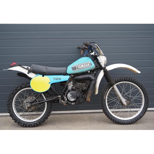 Yamaha IT125 motocross bike. Frame No. 3R9-004490 Engine No. 3R9-004490 ...