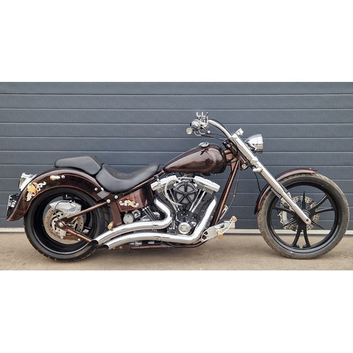 Harley Davidson custom chopper. Engine No. BKLW010463 Runs and rides ...