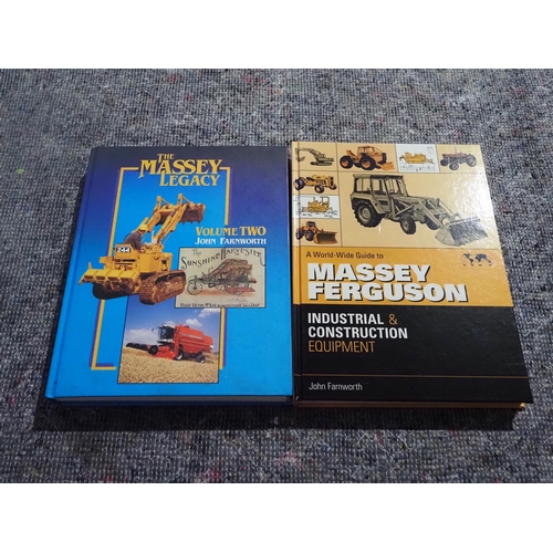 Massey Ferguson hard back books signed by John Farnworth - 2