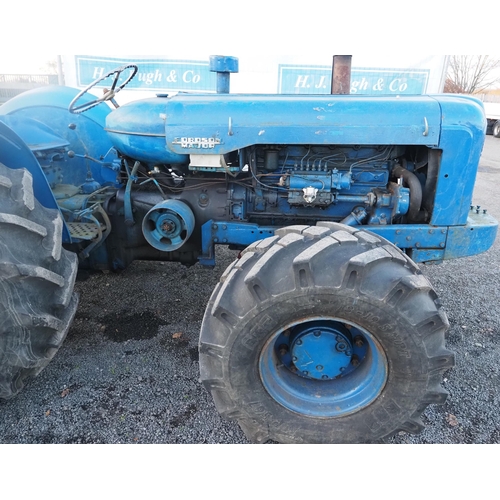 Fordson Major 4WD tractor. 6 Cylinder, runs well, good tyres. High rise ...