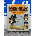 Tin sign - Ever Ready batteries 11½" x 8½"